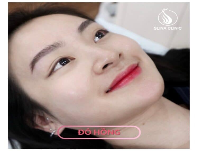 Phun môi màu đỏ hồng đẹp chuẩn tự nhiên